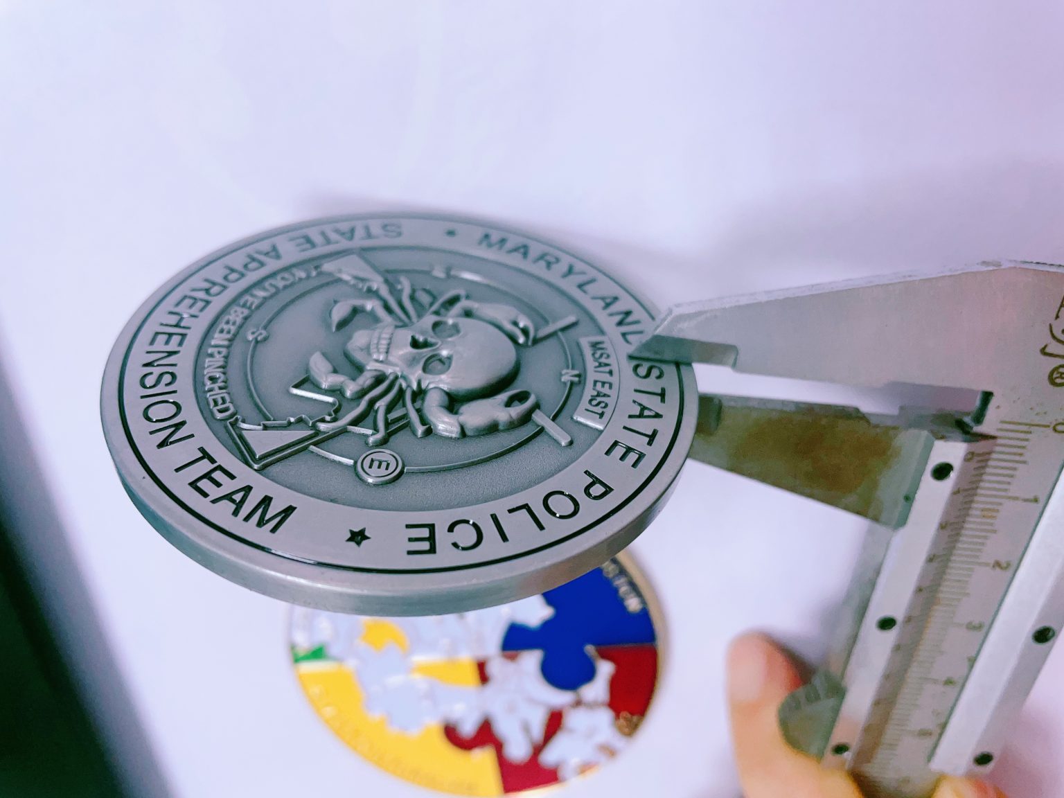 What is the challenge coin thickness? - Green Tree Gifts