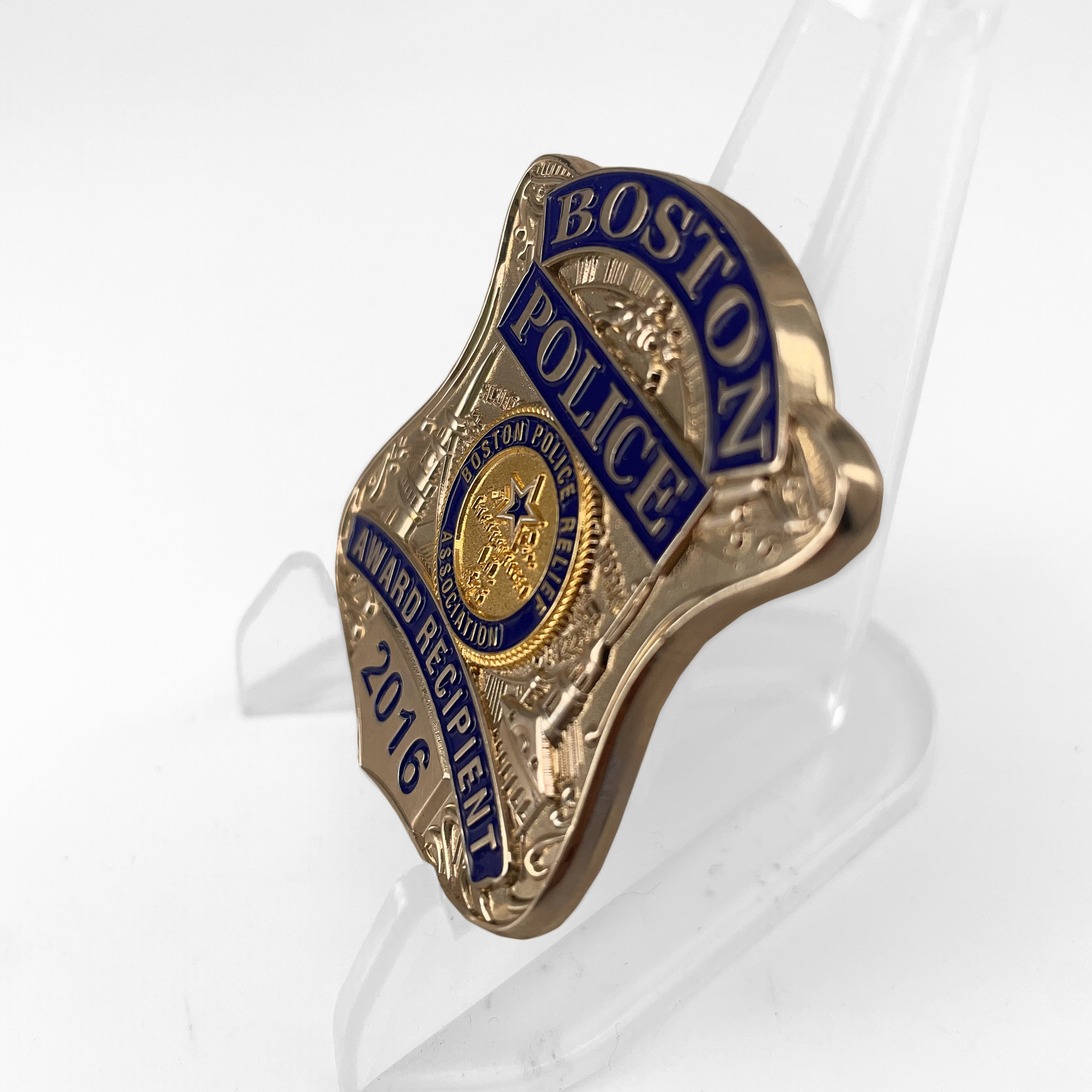 Boston BPD Challenge Coin – Antique Gold Law Enforcement Collectible ...