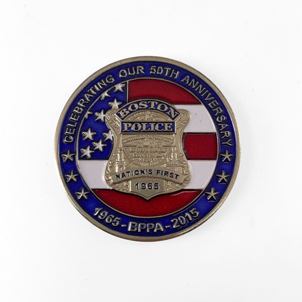 Boston Police Challenge Coin - Green Tree Gifts
