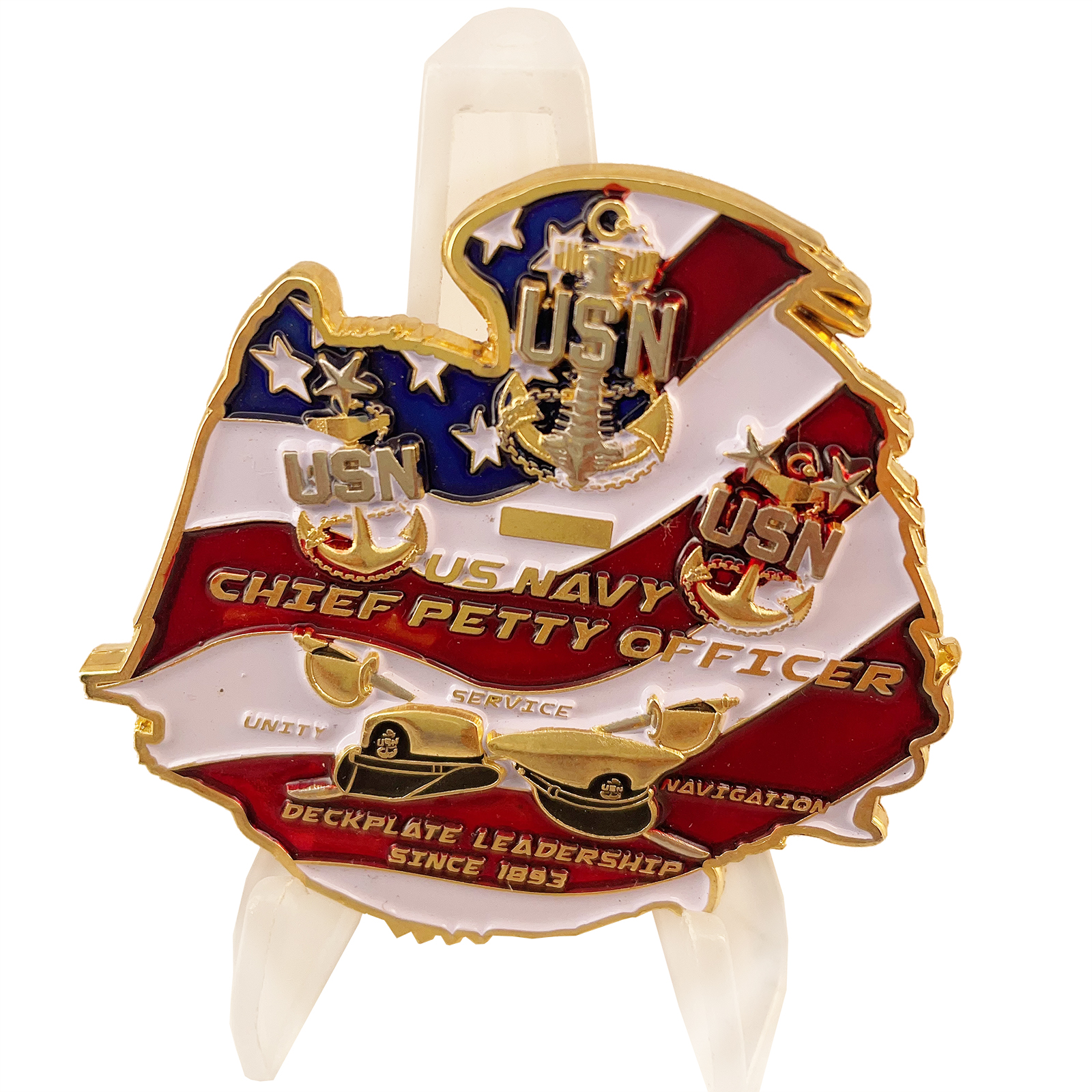Since 1893 Chief Petty Officer Challenge Coin - Green Tree Gifts
