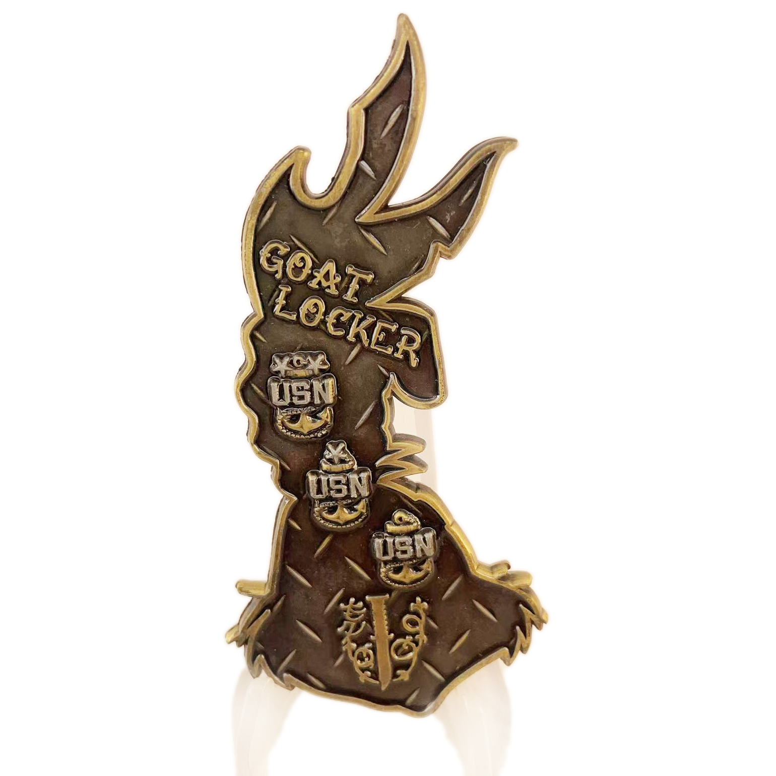 USN Sere East Goat Locker Challenge Coin - Green Tree Gifts