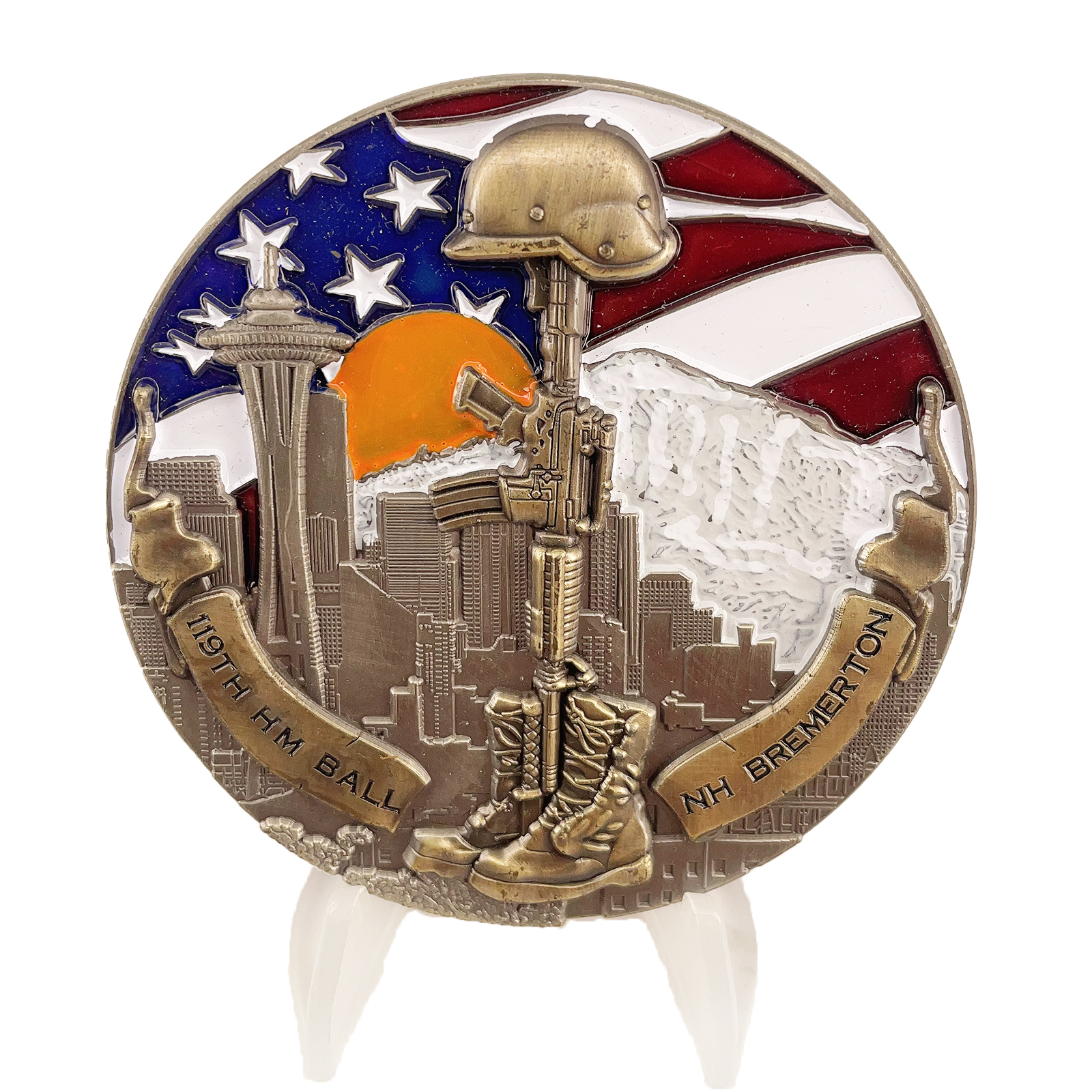 USN 119th Military Doctors' Ball Challenge Coin - Green Tree Gifts