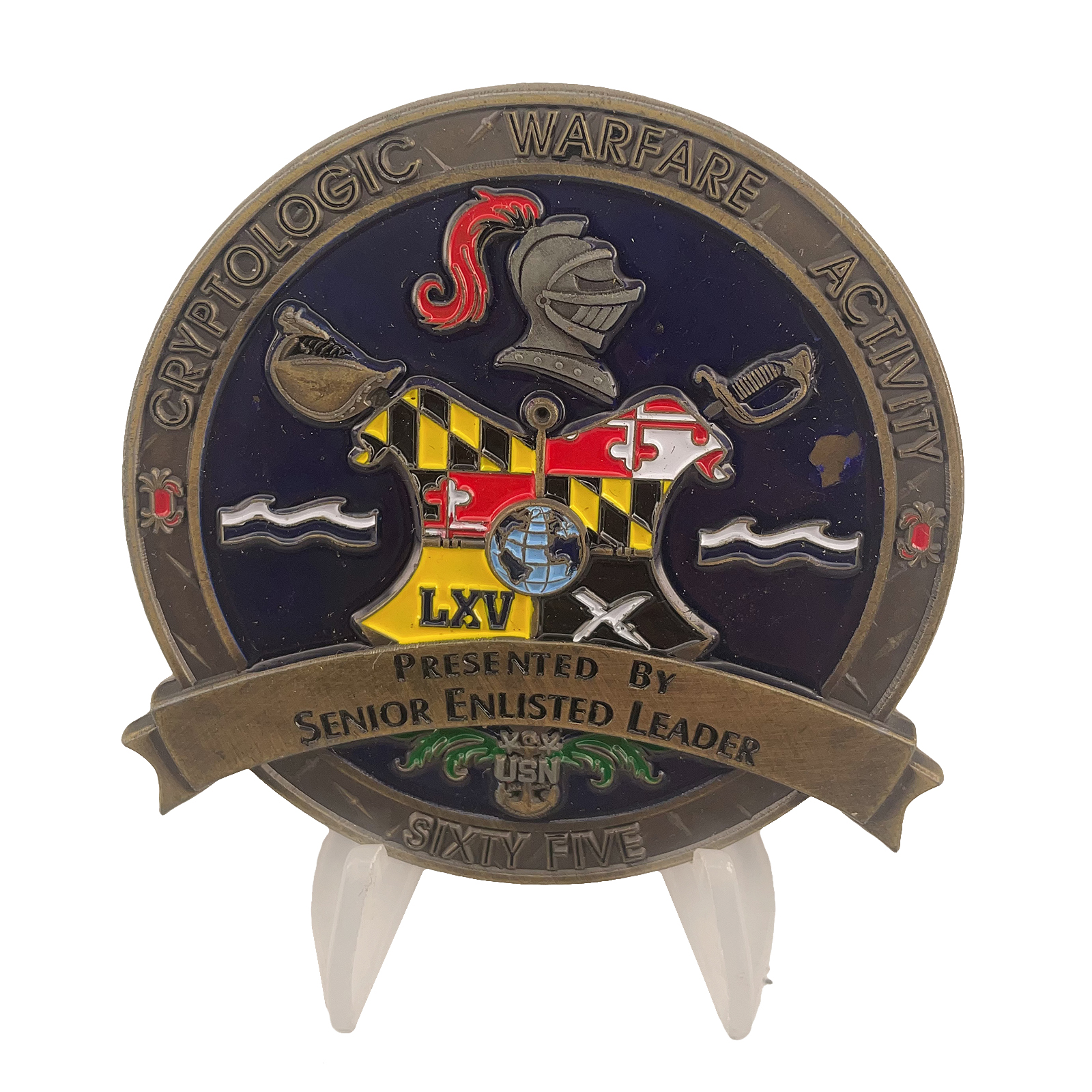 USN Miami Support Base Challenge Coin - Green Tree Gifts
